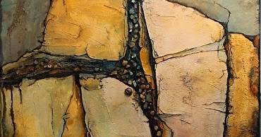 CAROL NELSON FINE ART BLOG: Geological Abstract Painting, "Wood Rock ...