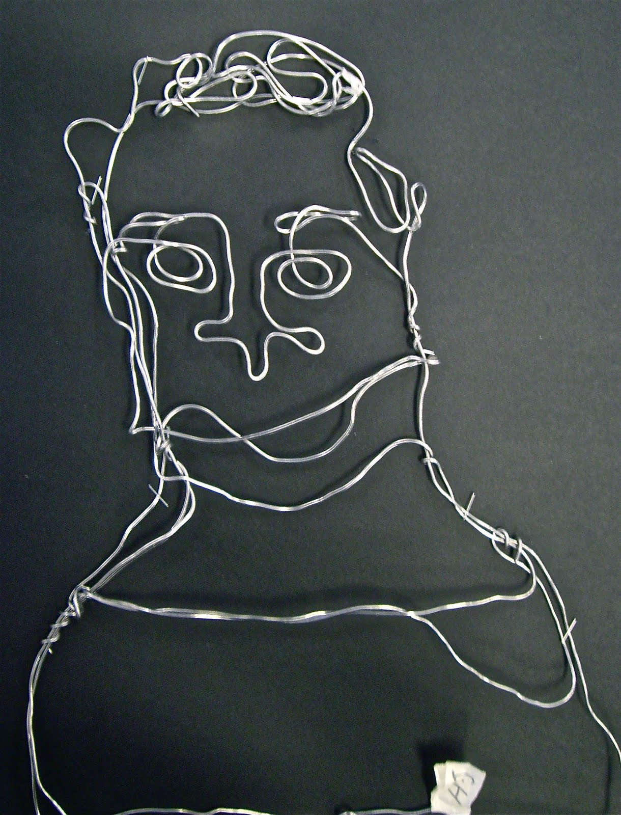 Use Your Coloured Pencils: Contour Line Self Portraits