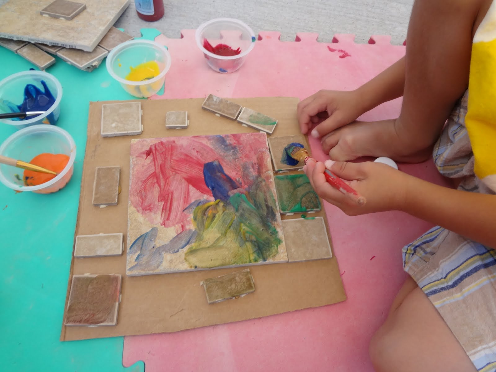 Time for Play: Tile Paintings