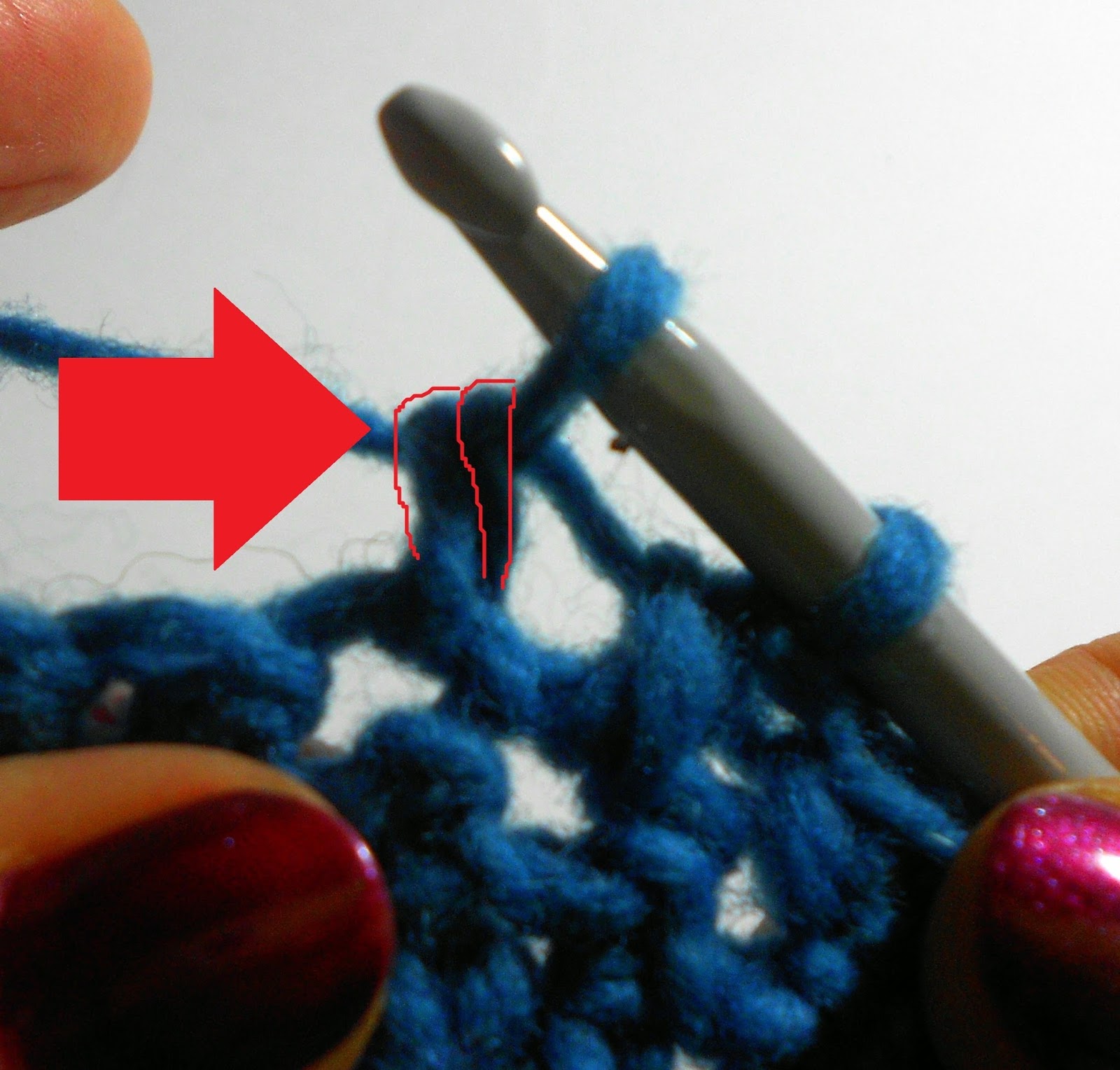 Halbes Stäbchen, Ganzes Stäbchen, Kettmasche