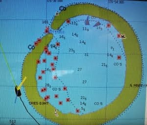 Maunie of Ardwall: Safely anchored in North Minerva Reef