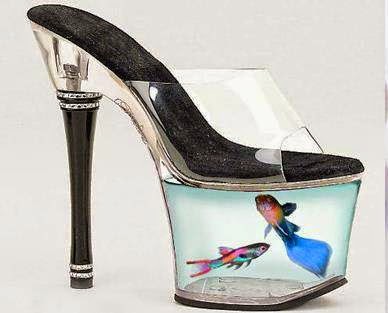 Amazing High Heels Shoes with Fish in them | Fashionate Trends
