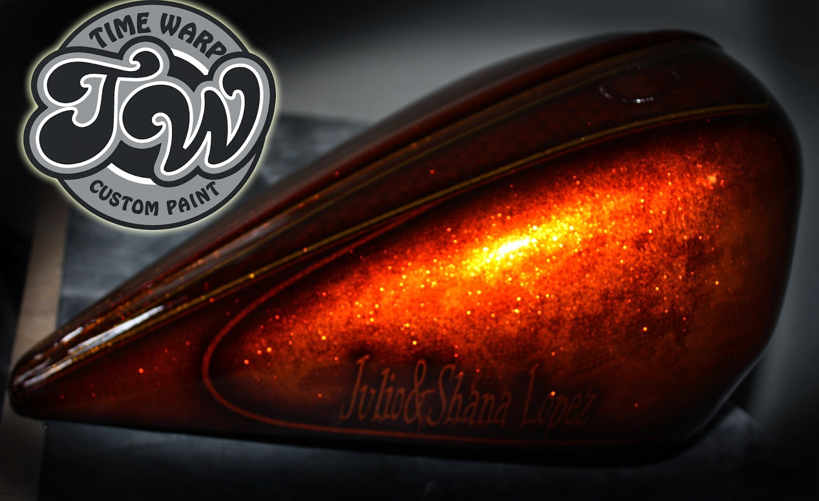 Online Motorcycle Paint Shop: Brown and gold Metal flake