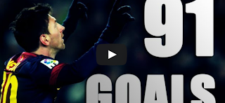 ;: Lionel Messi All 91 Goals In 2012 World Record HD