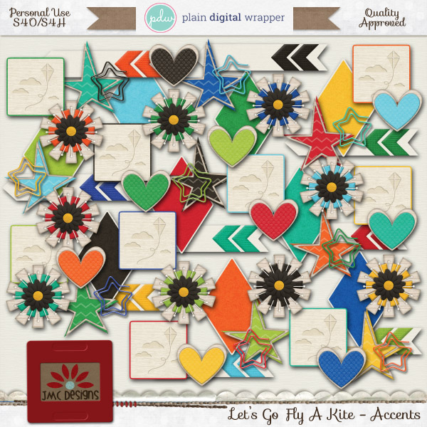 JMC Designs - Digital Scrapbooking Kits: Let's Go Fly A Kite - New ...