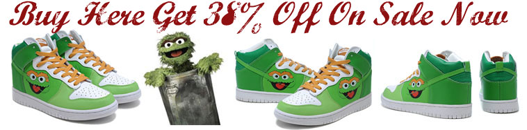 Oscar the Grouch Nikes | Oscar the Grouch Nike Shoes | Oscar the Grouch ...