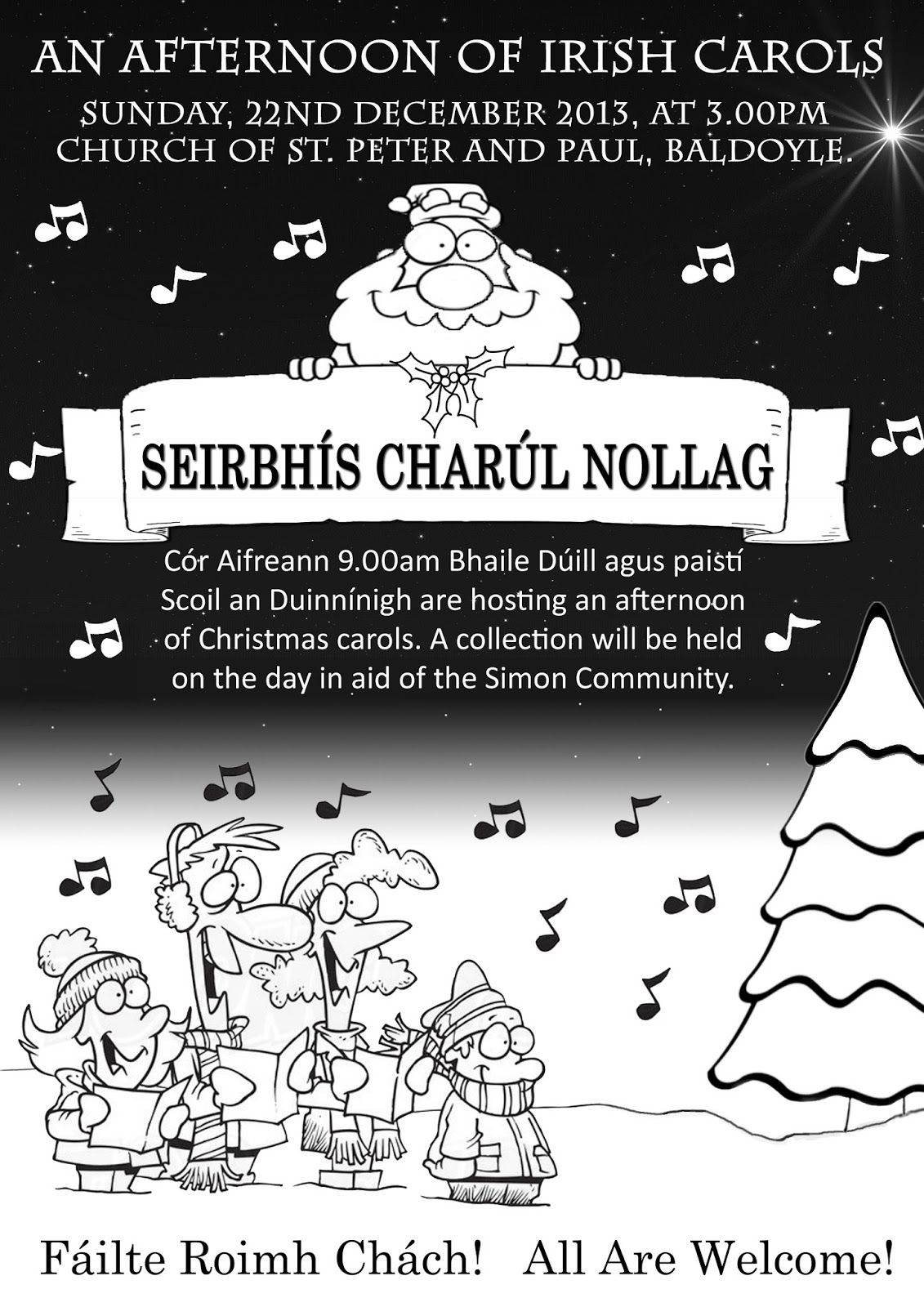 Aifreann Gaeilge, Baile Dúill, 9.00am gach Domhnach