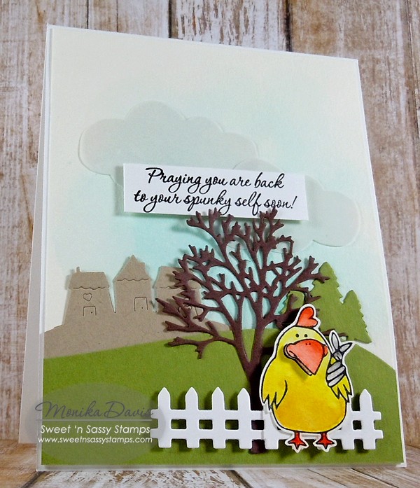 Sweet 'n Sassy Stamps: Get Well Chicken