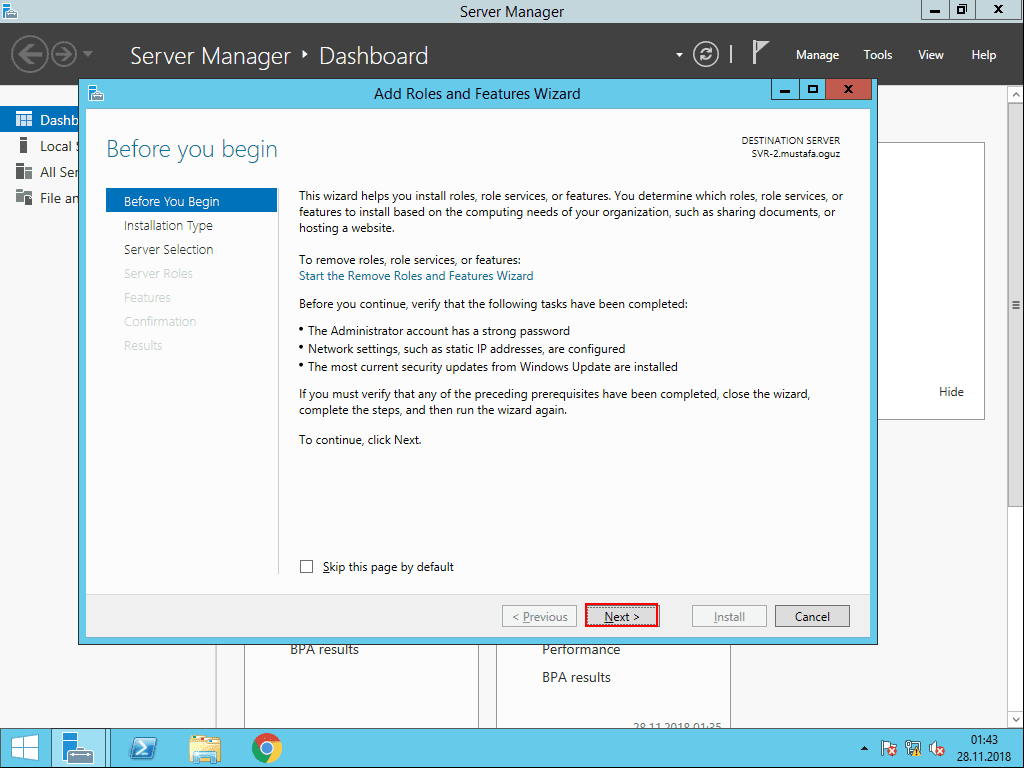 Windows Server - File Server Kurulumu - Mustafa Sabri OĞUZ