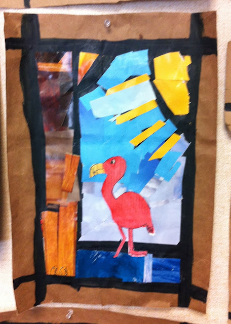 Rethink Crafts: Magazine Mosaics with 4th graders
