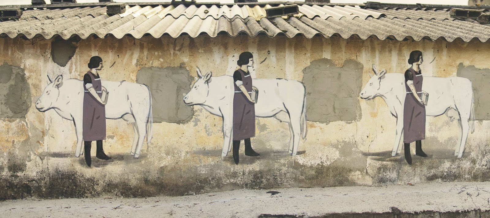 Escif New Murals In Ordes, Spain – StreetArtNews