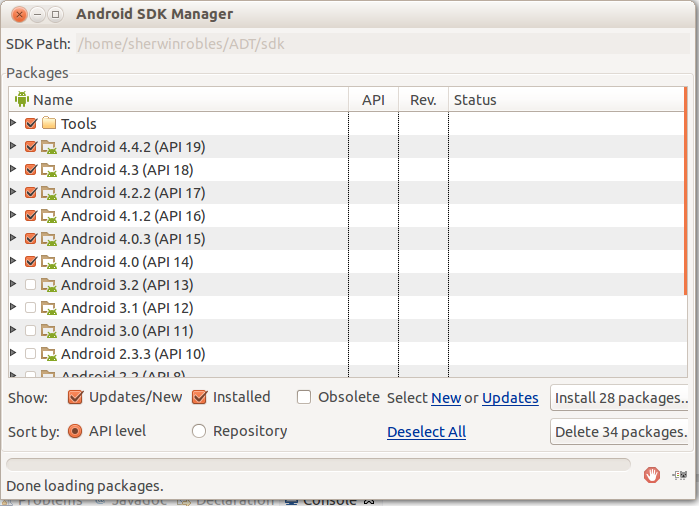 Installing and setting up Android Developer Tools in Ubuntu 13.10
