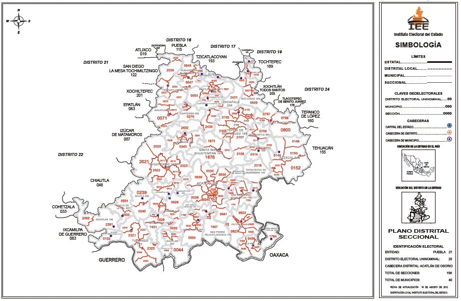 #RegiónAcatlán: Conoce como quedo el distrito de Acatlán al cual ...