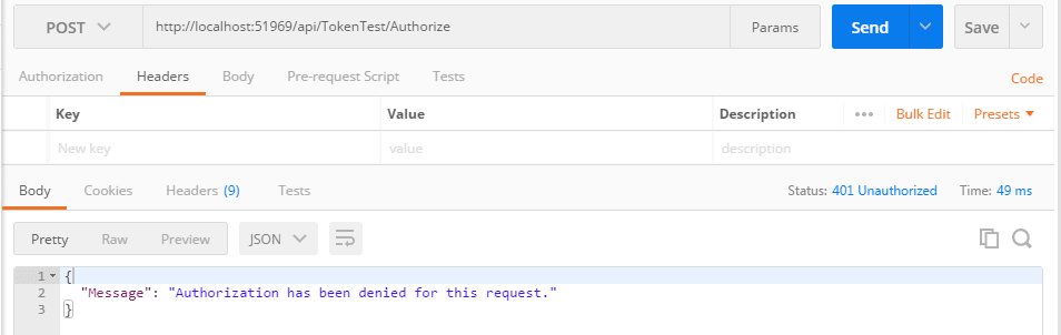Web Api Token Based Authentication
