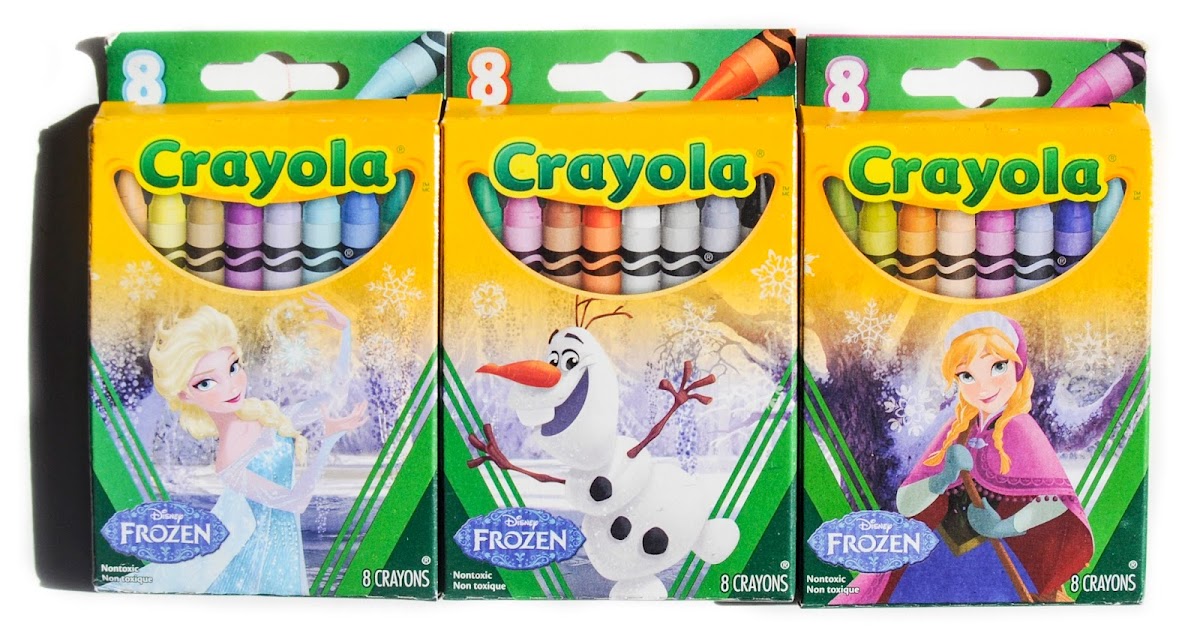 8 Count Frozen Themed Crayola Crayon Box Set: What's Inside the box ...