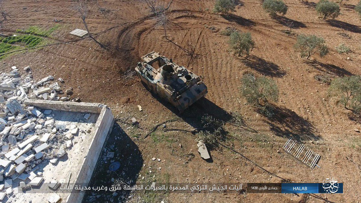 Levant War: Images of four Turkish ACV-19 APCs, knocked out by Daesh on ...
