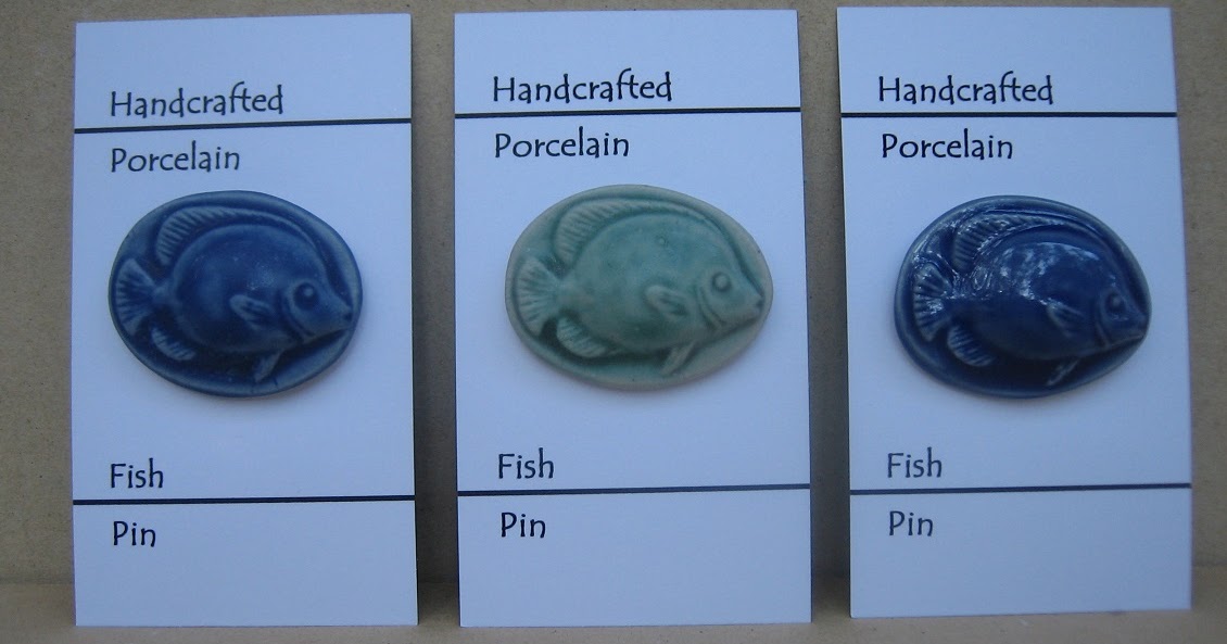 JIM FINEMAN: PORCELAIN FISH PINS