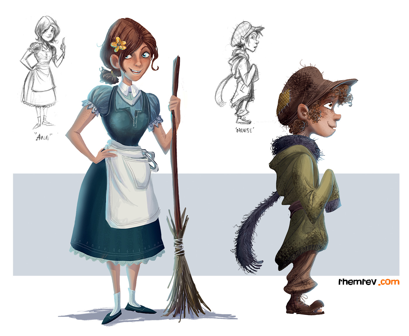 RHEMREV.COM | Visual development: Character design | Orphans