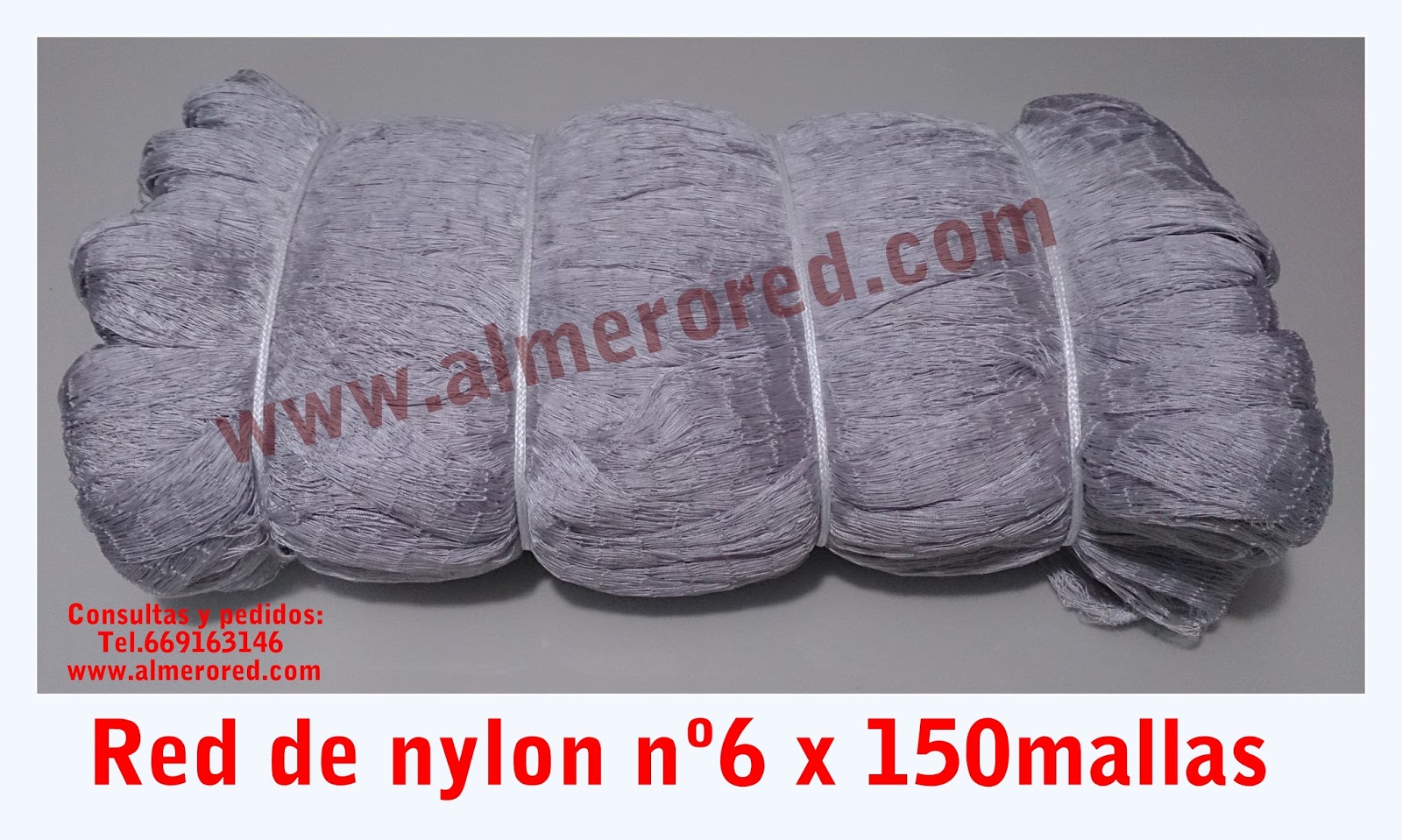 RED de NYLON N6 X 150 MALLAS - Almerored