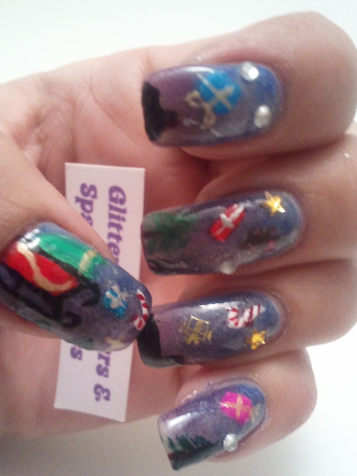 Glittery Fingers & Sparkling Toes: Santa Claus- 12 Days of Christmas ...