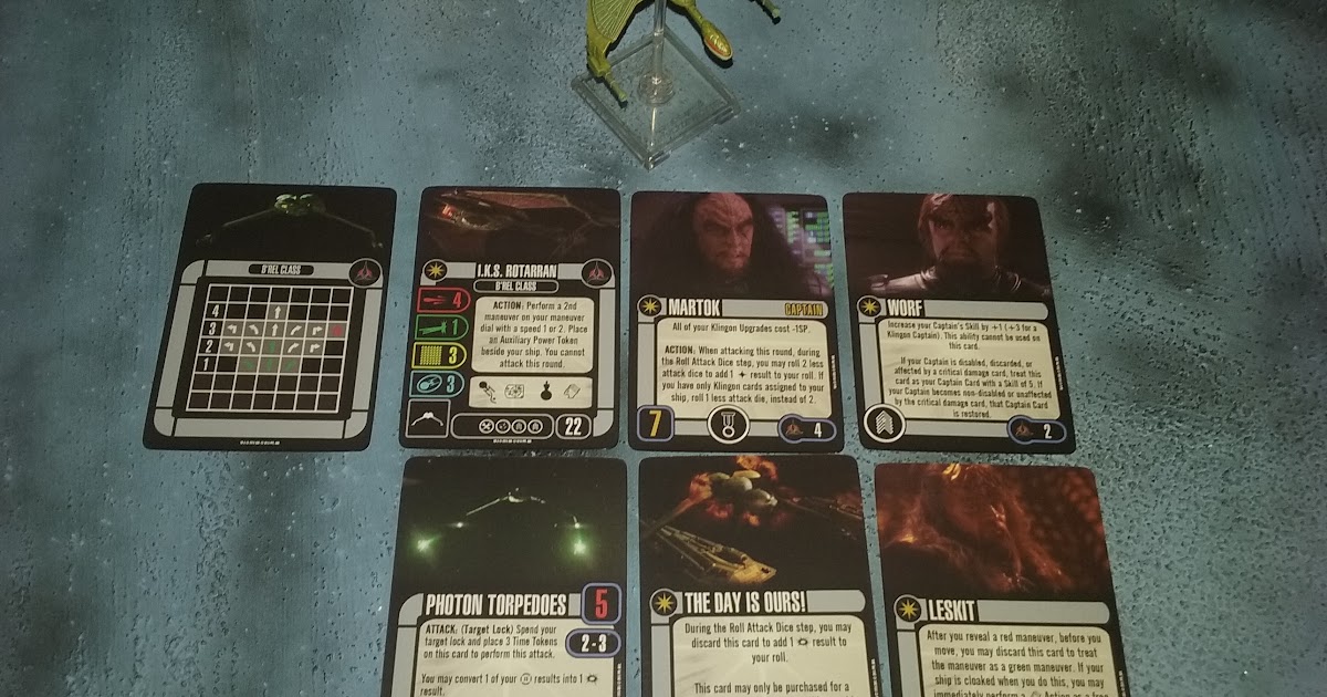 Star Trek Attack Wing IKS Rotarran ship build