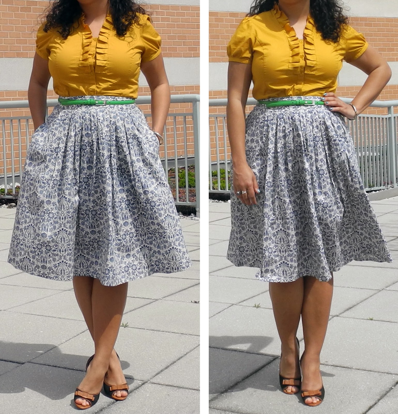 a breezey outfit & ModCloth skirt review | Good Red Herring