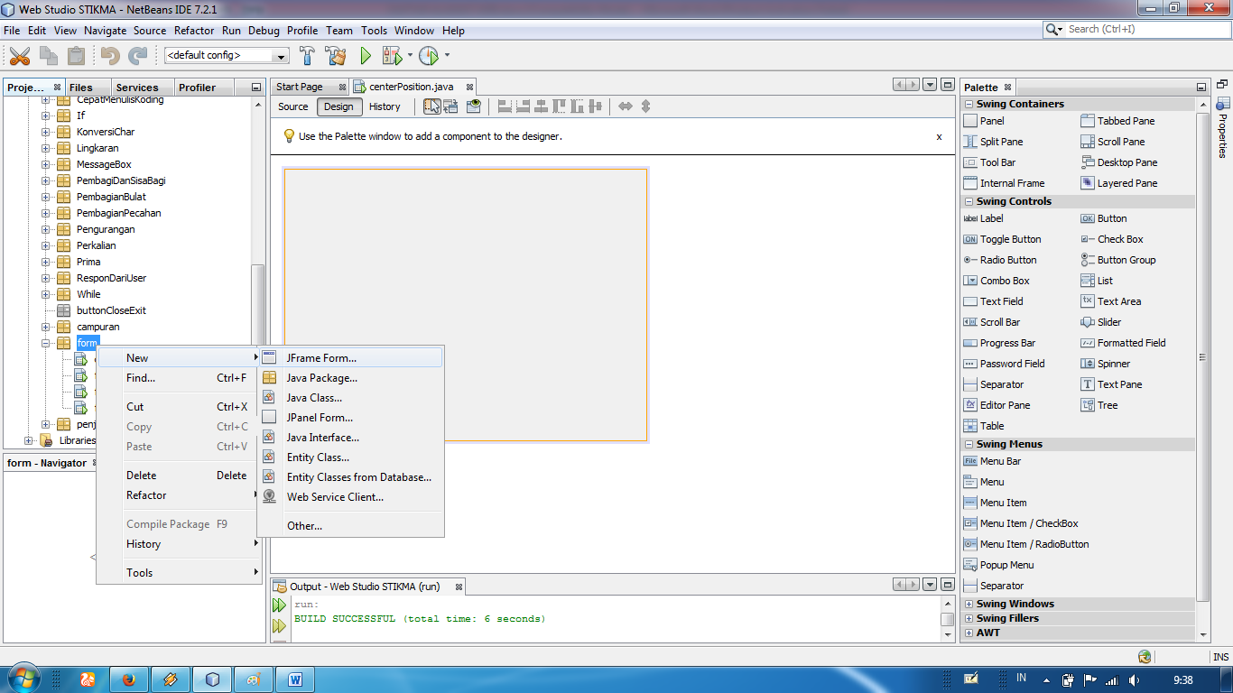 jFrame Title Java Netbeans | Membuat Judul Frame Java Netbeans ~ Materi Java Pemula