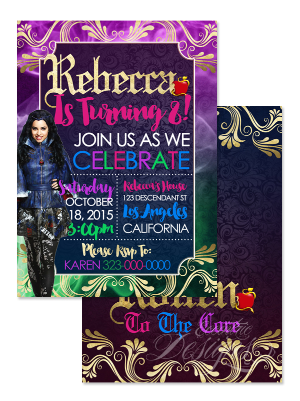 Eccentric Designs by: Latisha Horton: The Descendants Birthday Party ...