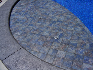 Pool Tile: Tanning Ledge with Bubblers