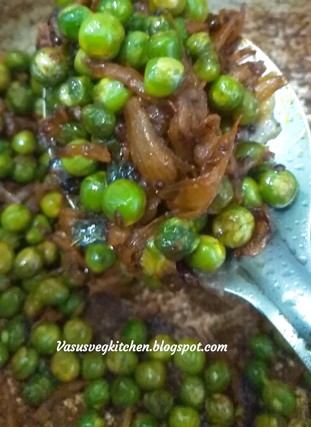 Vasusvegkitchen: Matar fry, Green Peas fry, how to prepare chatpata ...