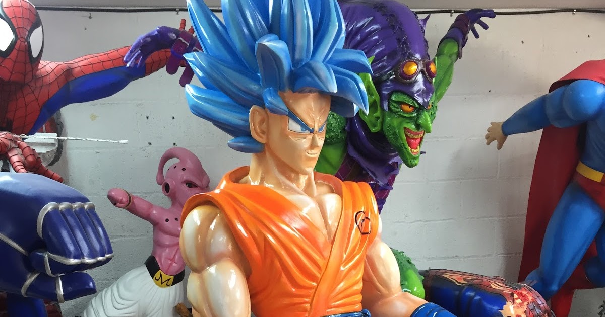 Jorge Ávila. @j_xpsart Life size Statues: Súper saiyan Goku Life size ...