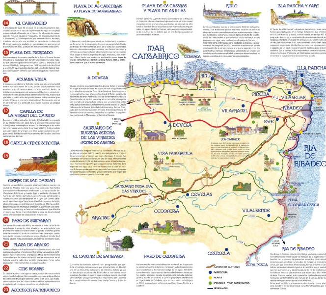Visita Ribadeo: Mapa turístico de Ribadeo
