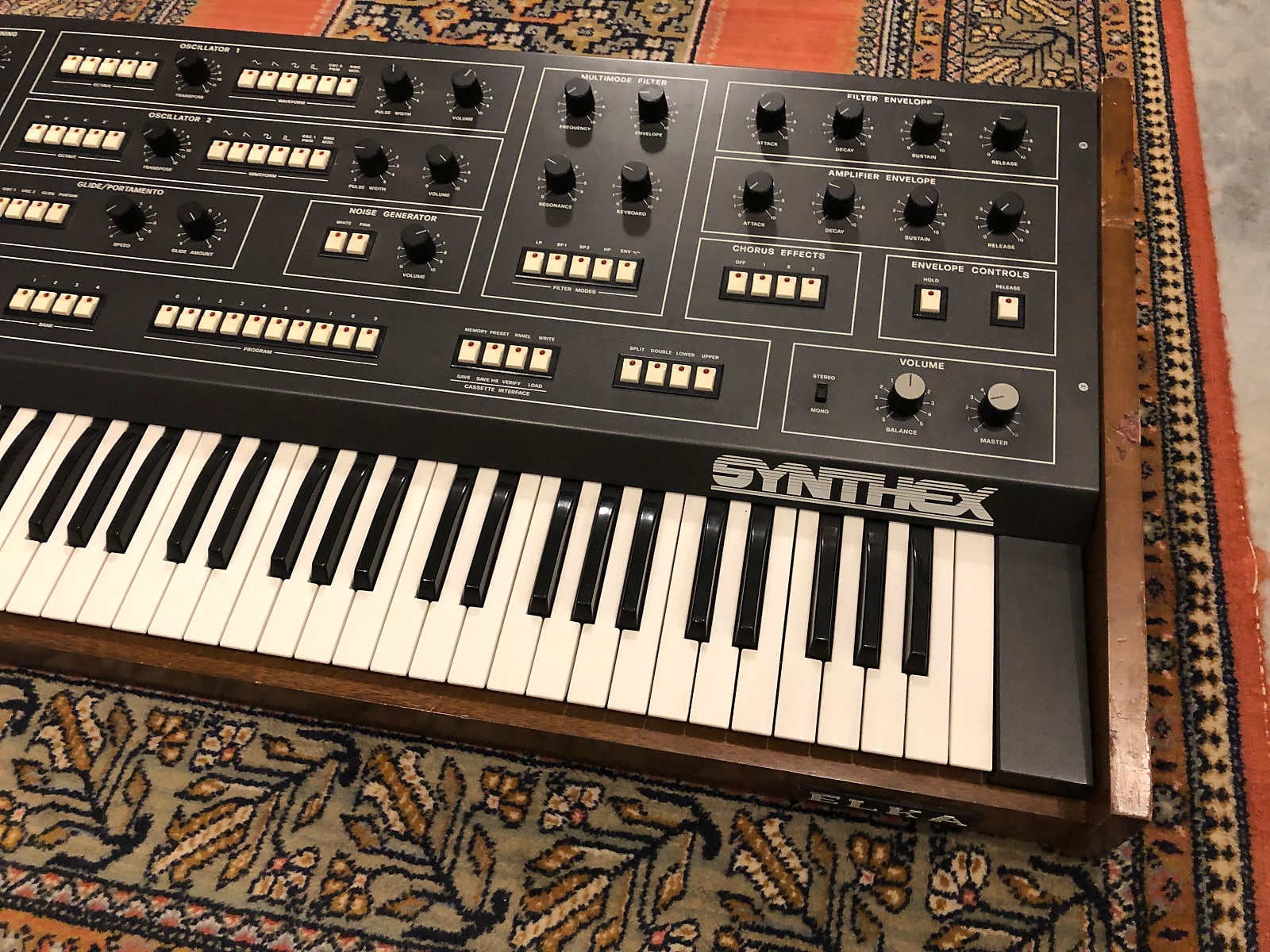 MATRIXSYNTH: Elka Synthex (Serviced / Warranty / Original Stand)