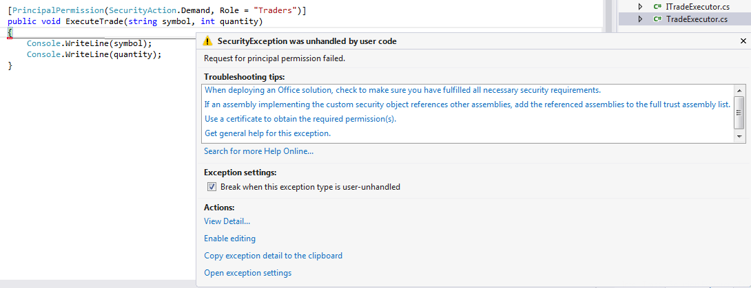 Muhammad Shujaat Siddiqi: WCF Role Based Authorization using Principal ...