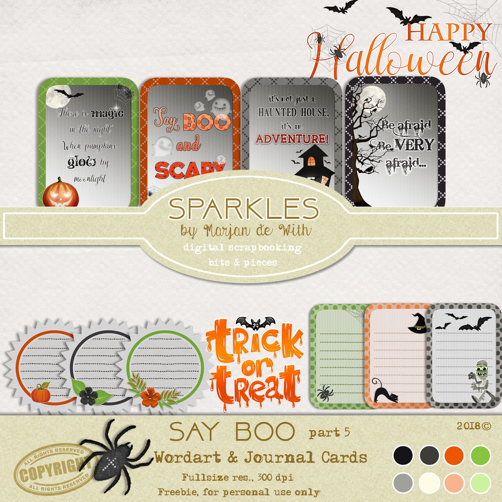 Sparkles by Marjan de With: Say Boooooo!