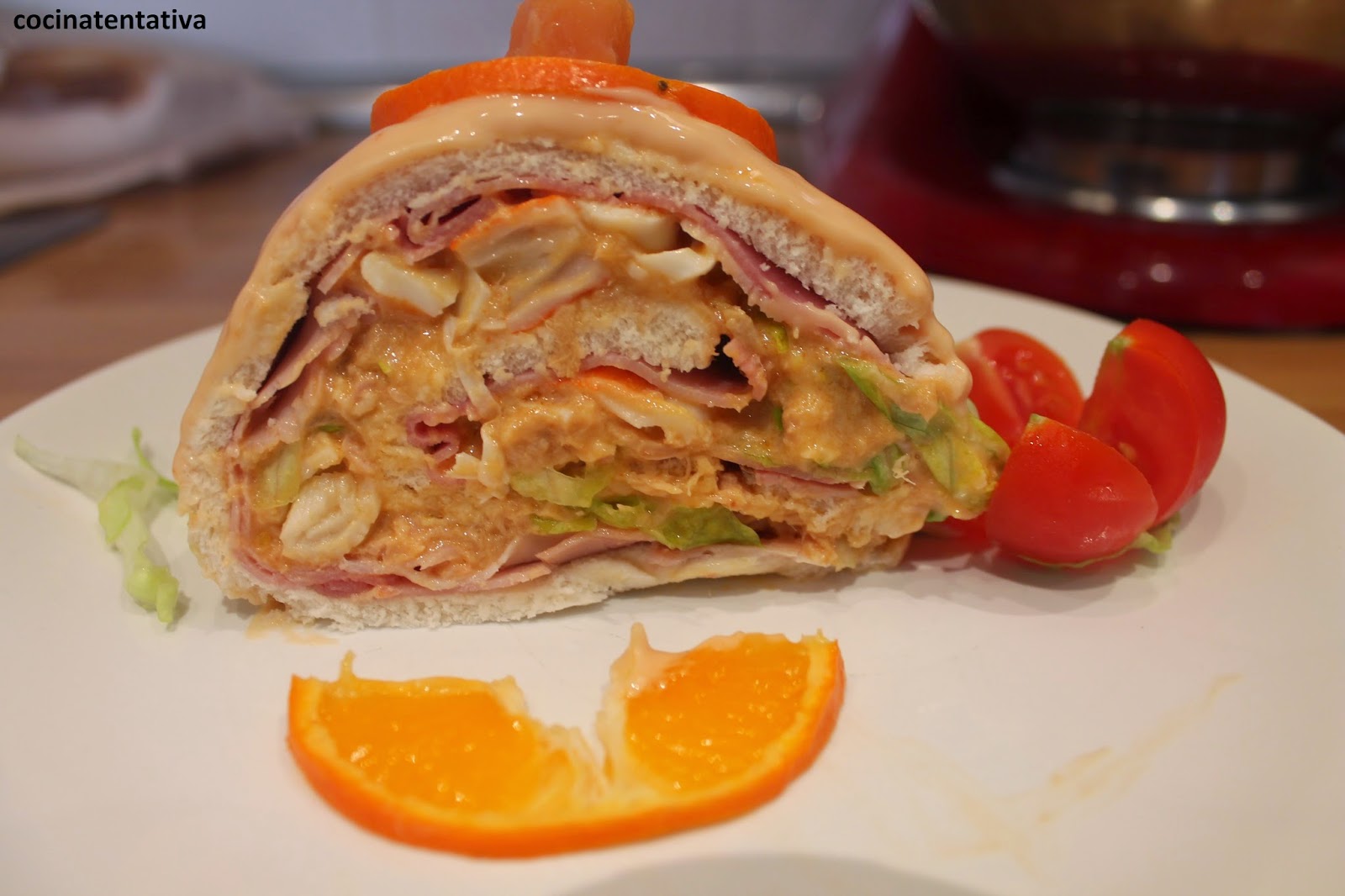 Mis recetas escondidas: ¡¡¡¡ROLLO DE PAN DE MOLDE RELLENO!!!