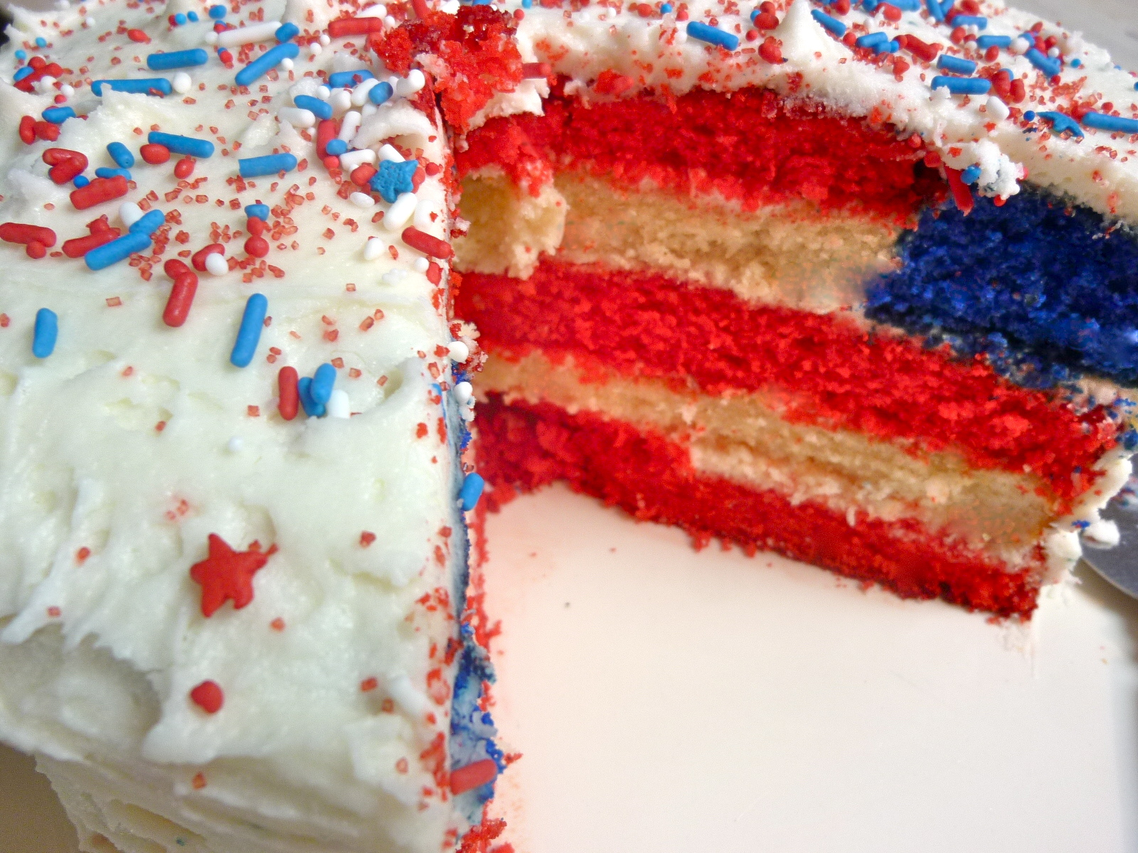 US Flag Cake & Cupcakes and Back to America – Diary of a Mad Hausfrau