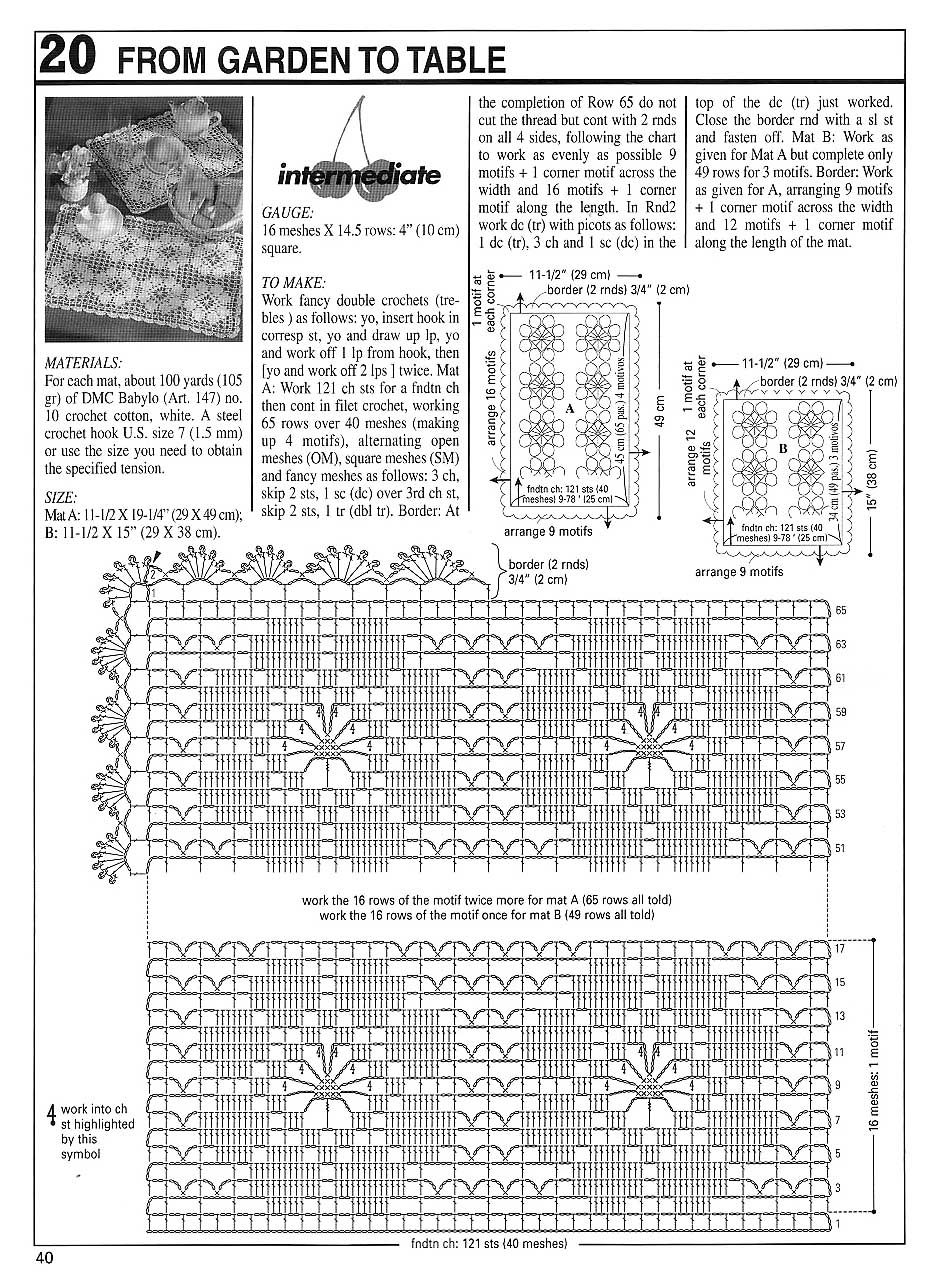 Decorative Crochet Graphics - Ideas creativas