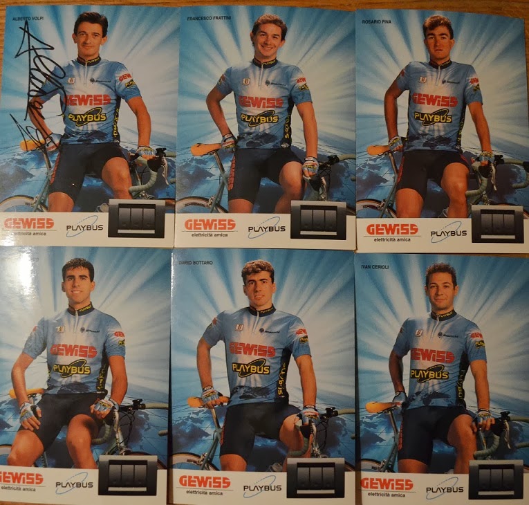Bianchi Collection: Postcards Team Gewiss Playbus