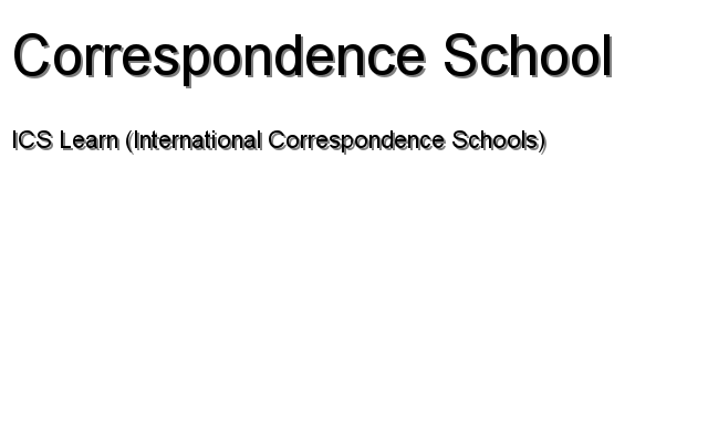 ICS Learn (International Correspondence Schools) - Correspondence School
