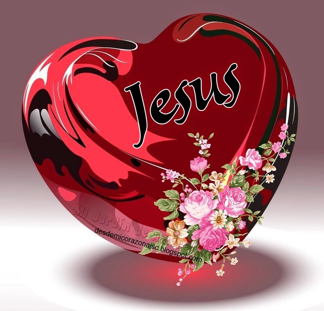 ASu: Nombres en corazon rojo letra J