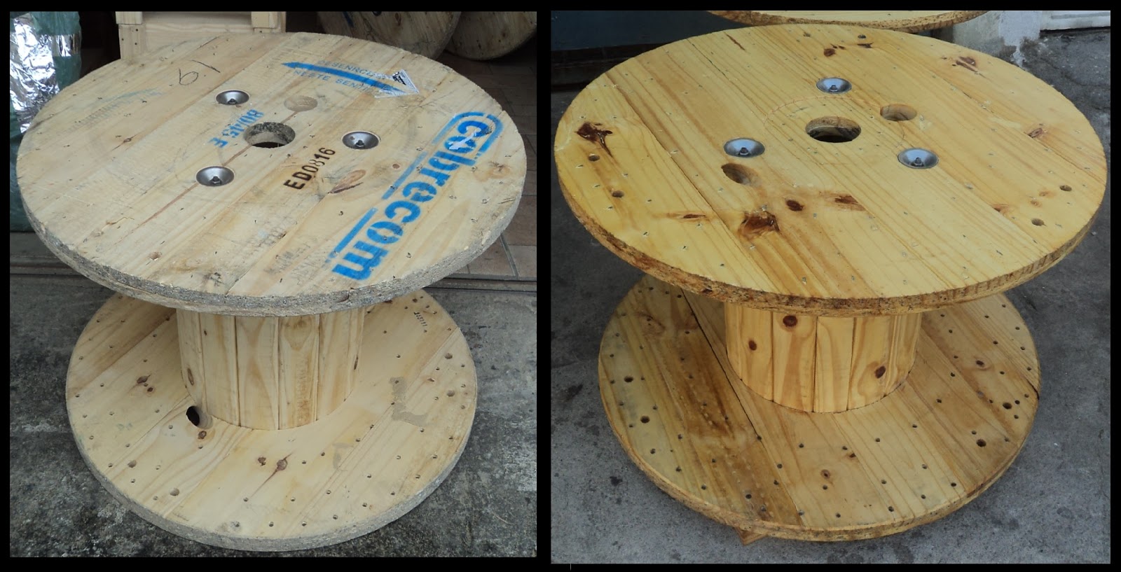 Mesas de Madeira | Pallet ou carretel