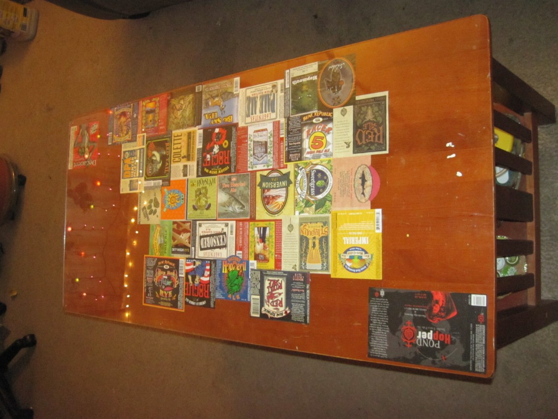 Craft Crazies: Beer Label Table