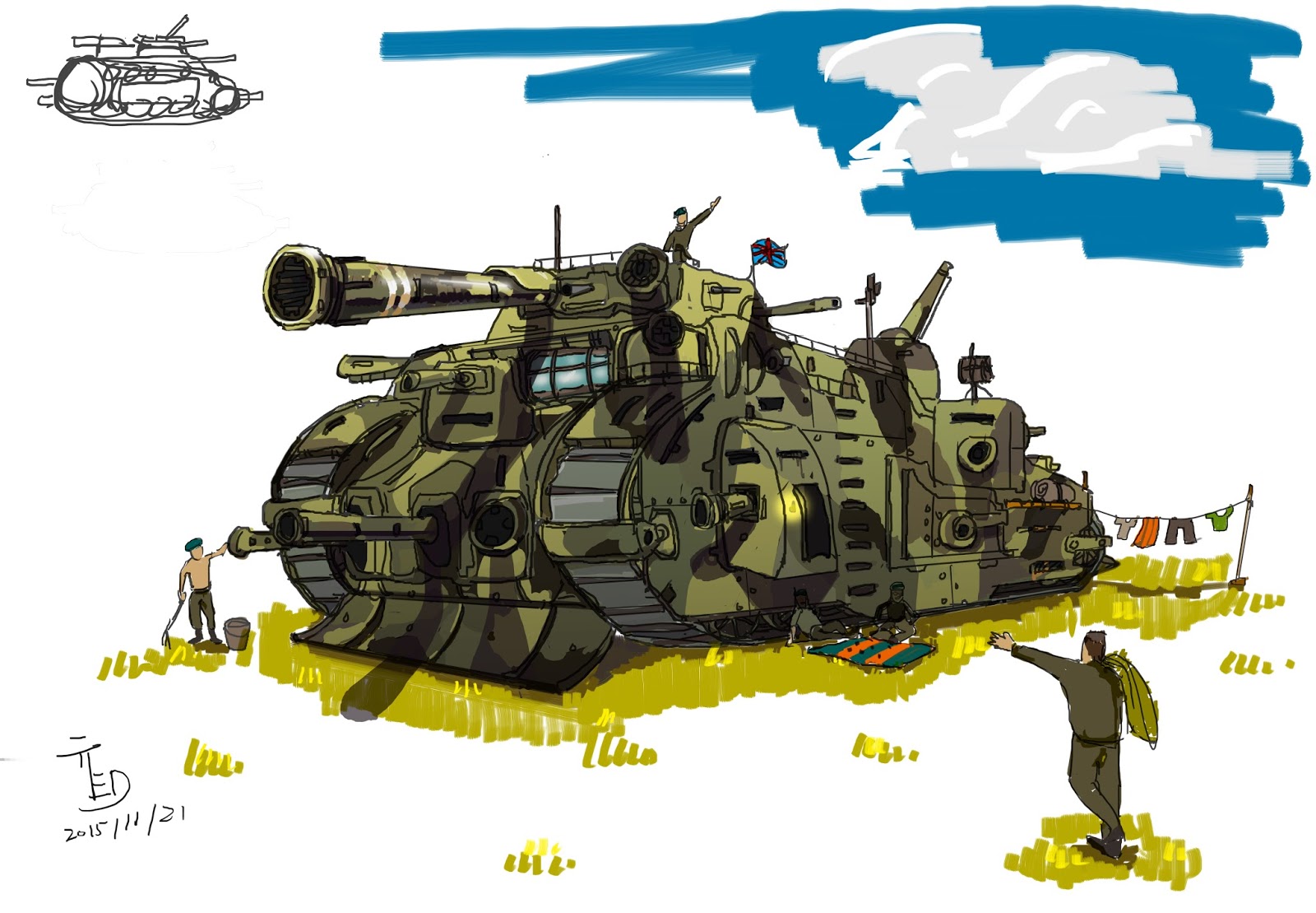 qiweiyi: Multi-turret tank