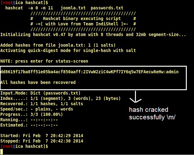 Hashcat Setup On Linux Os And Its Usage Start With Linux Mannu Linux