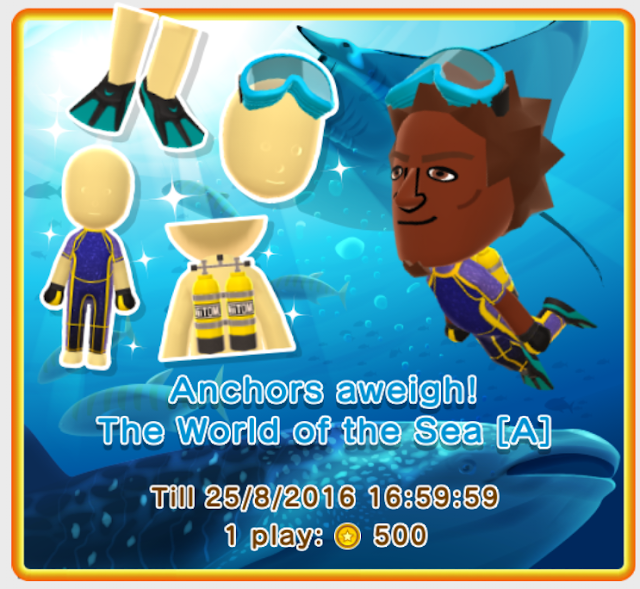 Leve seu Mii às profundezas do oceano com os novos itens de mergulho ...