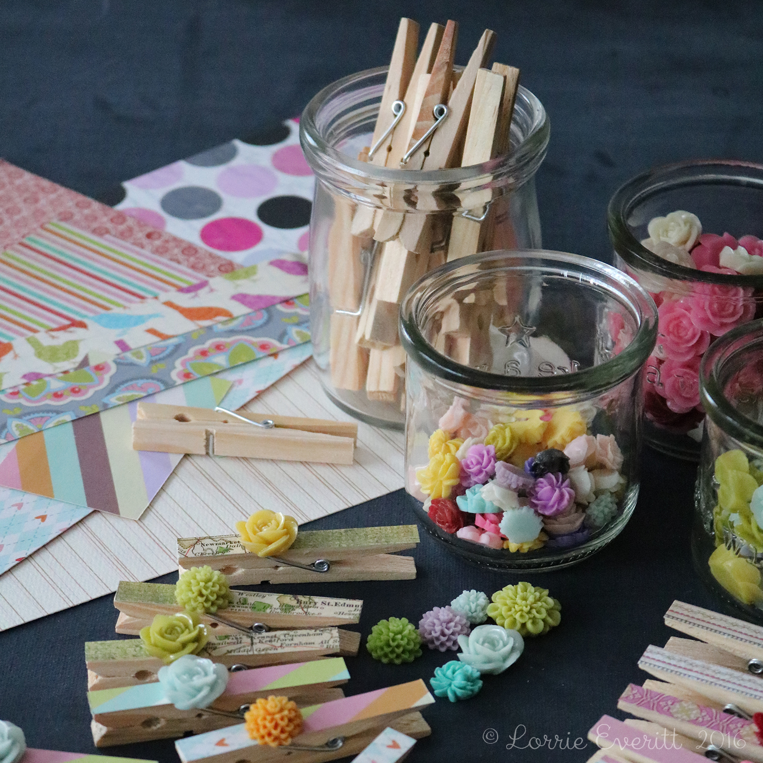 Lorrie Everitt Studio: Use up your craft stash inspiration - part one.