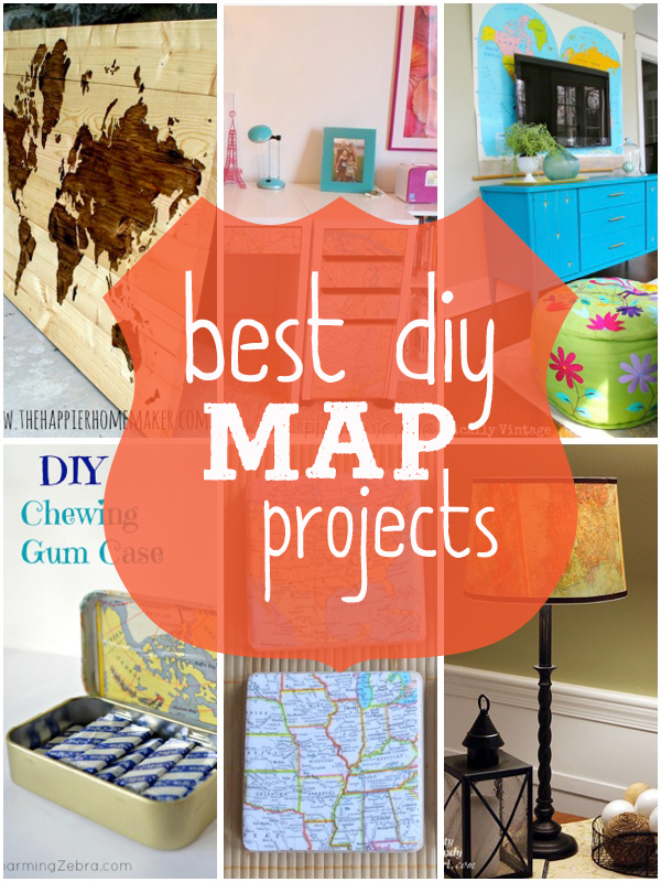 Best DIY Map Projects ~ Entirely Eventful Day