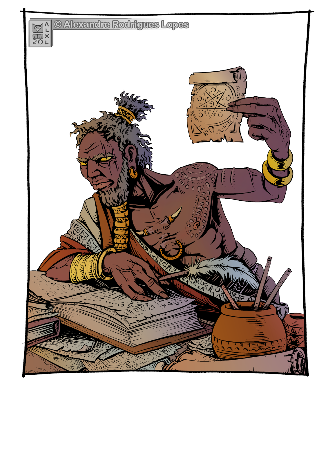 The Pencil, The Paper, and the Crafter: Stigma - Card study 2