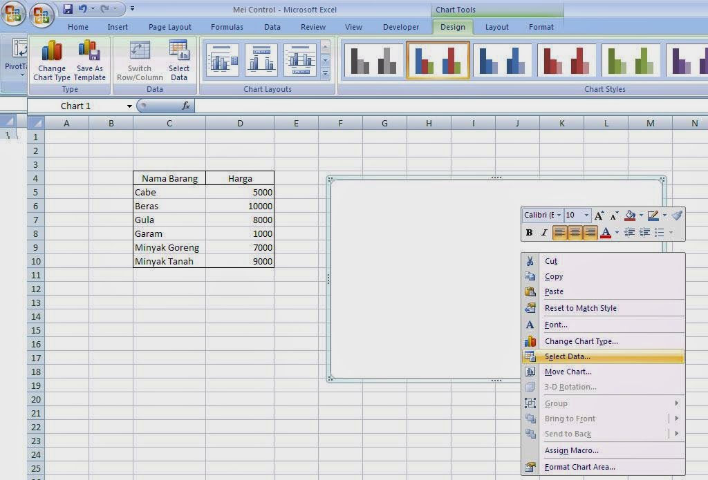 Membuat Chart di Excel | Free Excel Tutorial and Tempelate